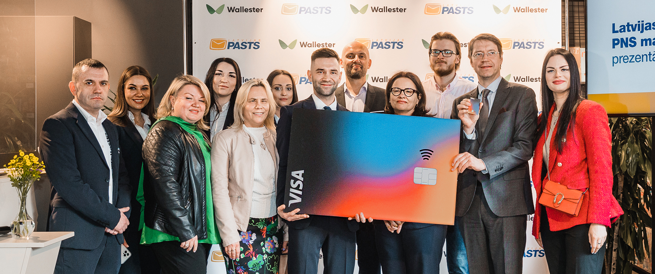 Wallester & Latvijas Pasts media event of partnership
