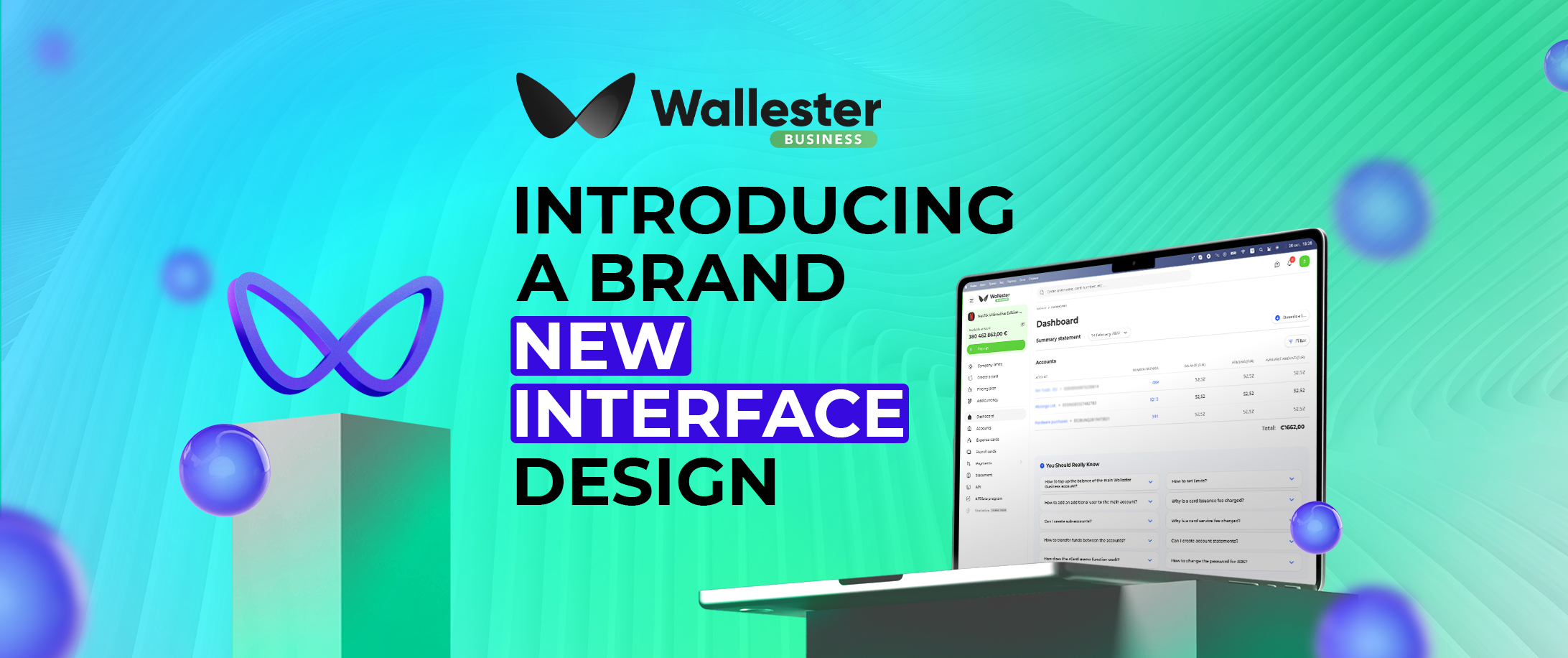 Wallester Business Portal - Improved & Redesigned