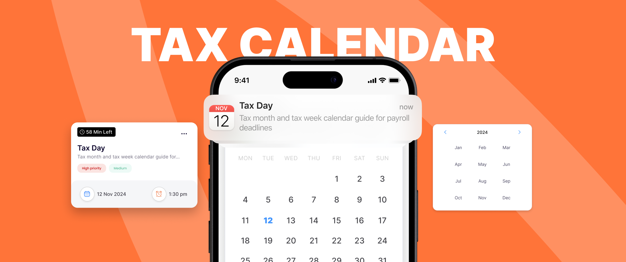 Tax month and tax week calendar guide for payroll deadlines