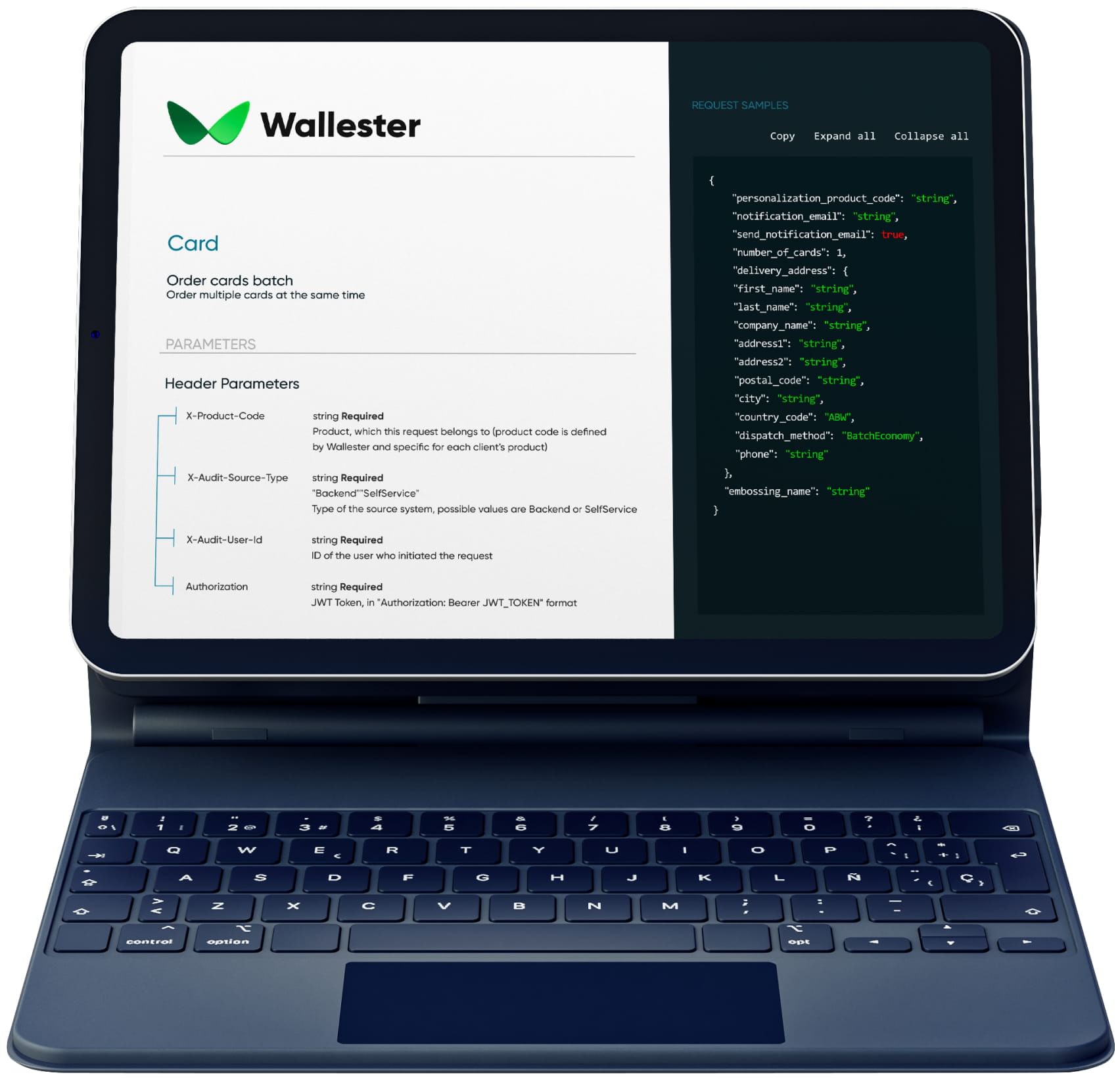 API Developer Portal Overview | Wallester